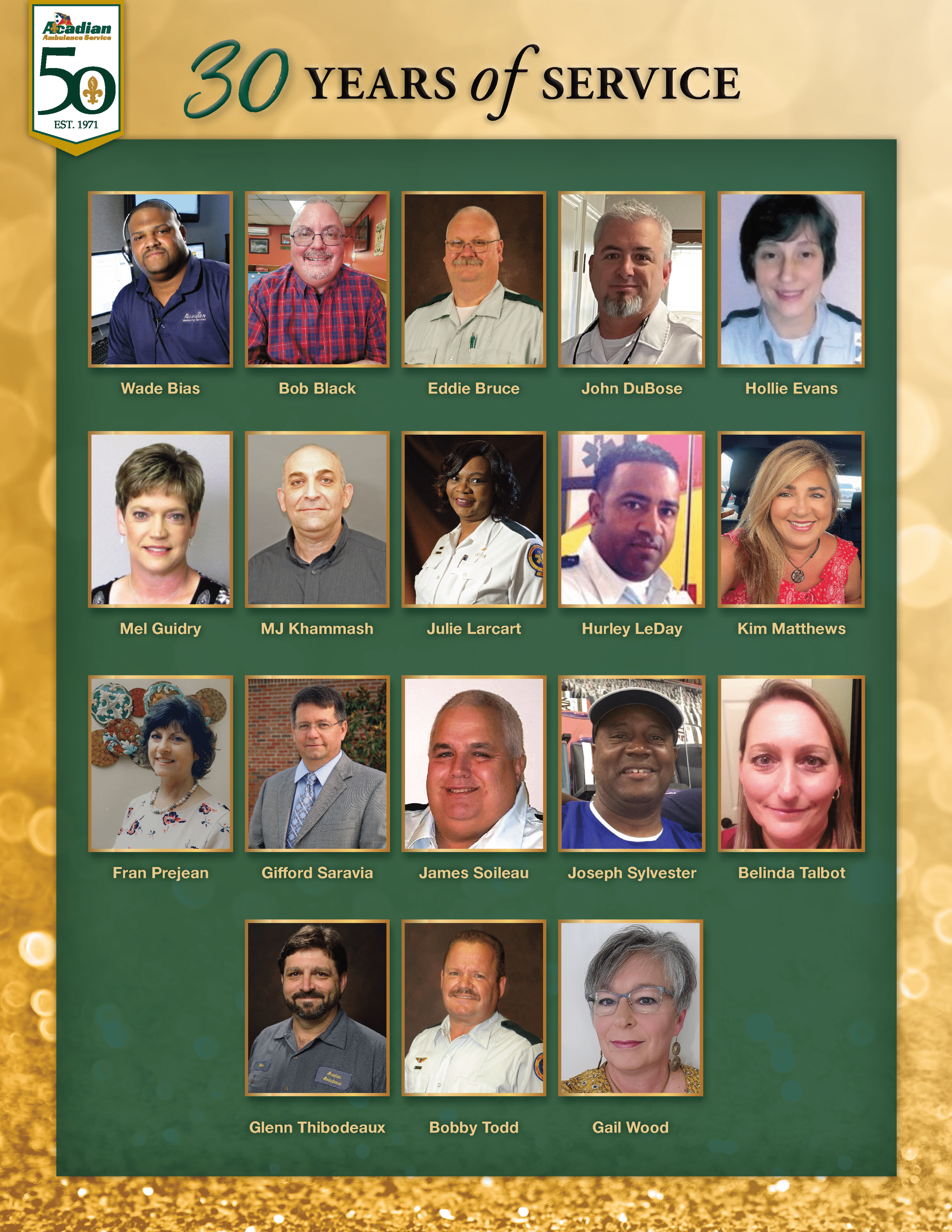 Acadian Companies honors employees for 30+ years of service | Acadian ...